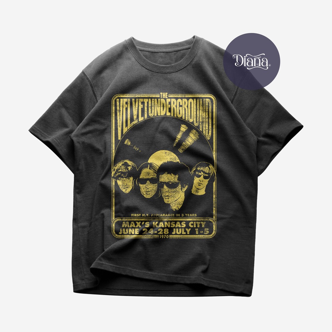 The Velvet Underground T-shirt Rock Music Shirt Pale Blue Eyes Sunday ...