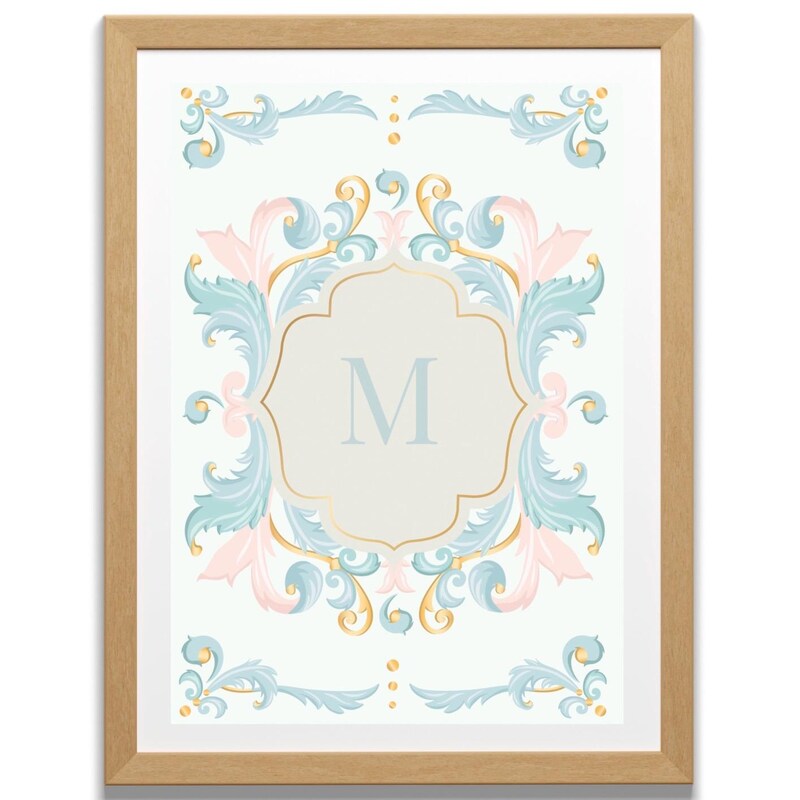 Monogram Print - Etsy