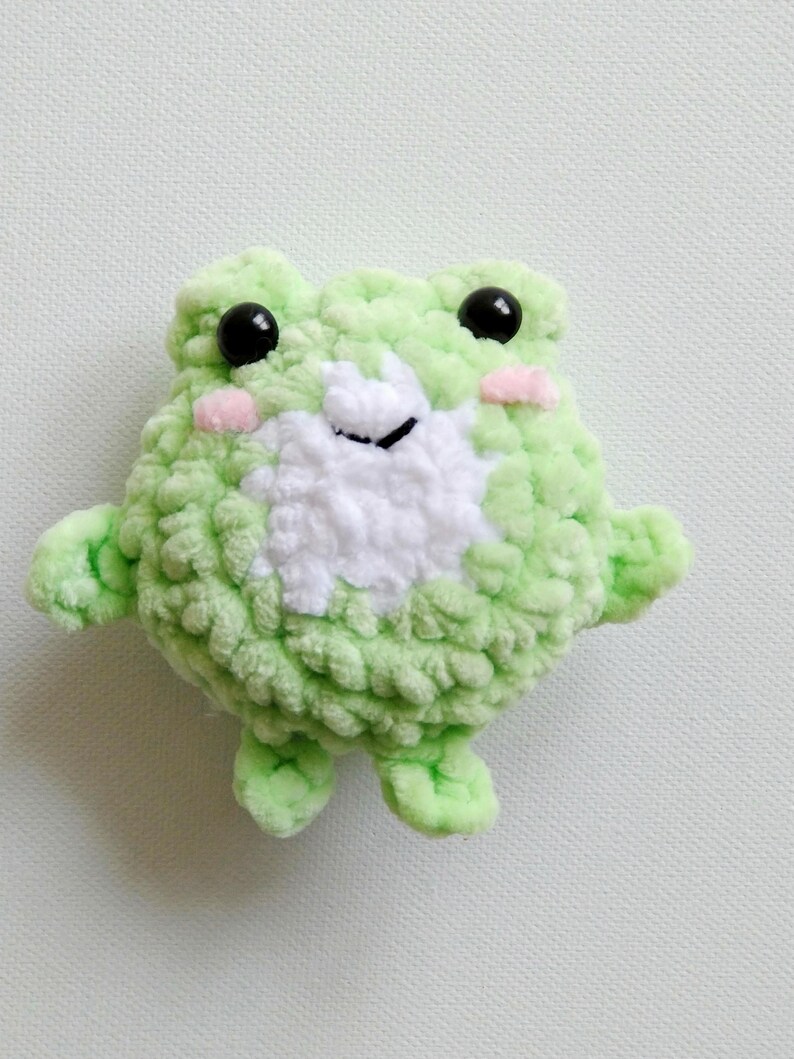 No Sew Crochet Pattern FROG With White Belly, No Sew PDF Download in US ...