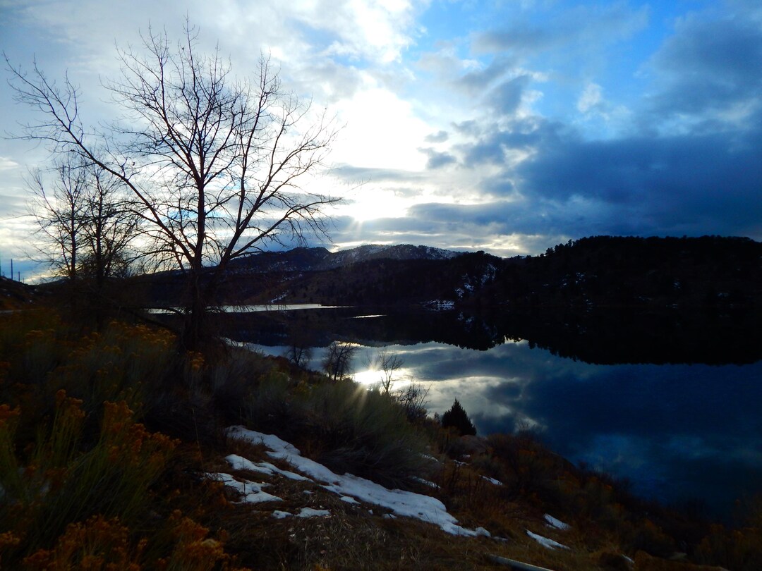 Serene Horsetooth Reservoir Digital Print: Fort Collins CO Landscape ...