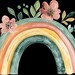 Boho Rainbows: Digital Rainbow Clip Art Images - Etsy