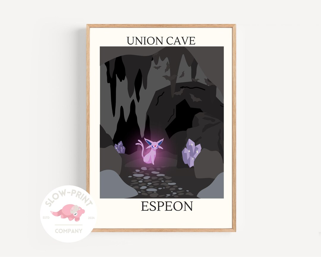 Espeon Printable Poster Digital Dowland Pokemon Wall Art Gaming Room ...