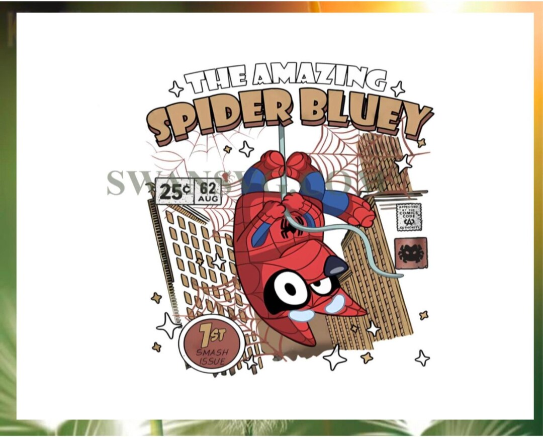 Bluey Spider Man Across the Spider-verse Png - Etsy
