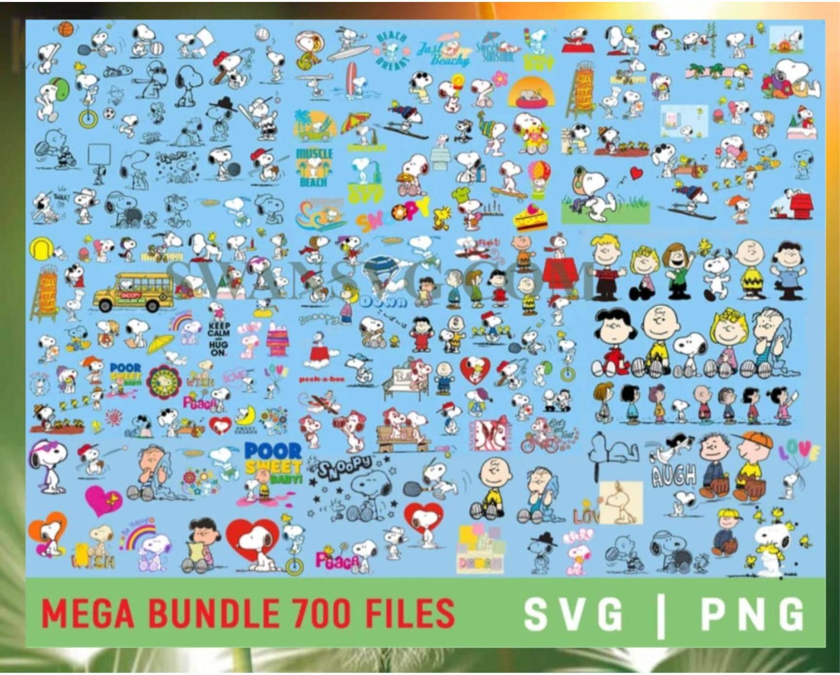 700 Snoopy Mega Bundle SVG, Snoopy PNG, Peanuts SVG, Charlie Brown Svg ...