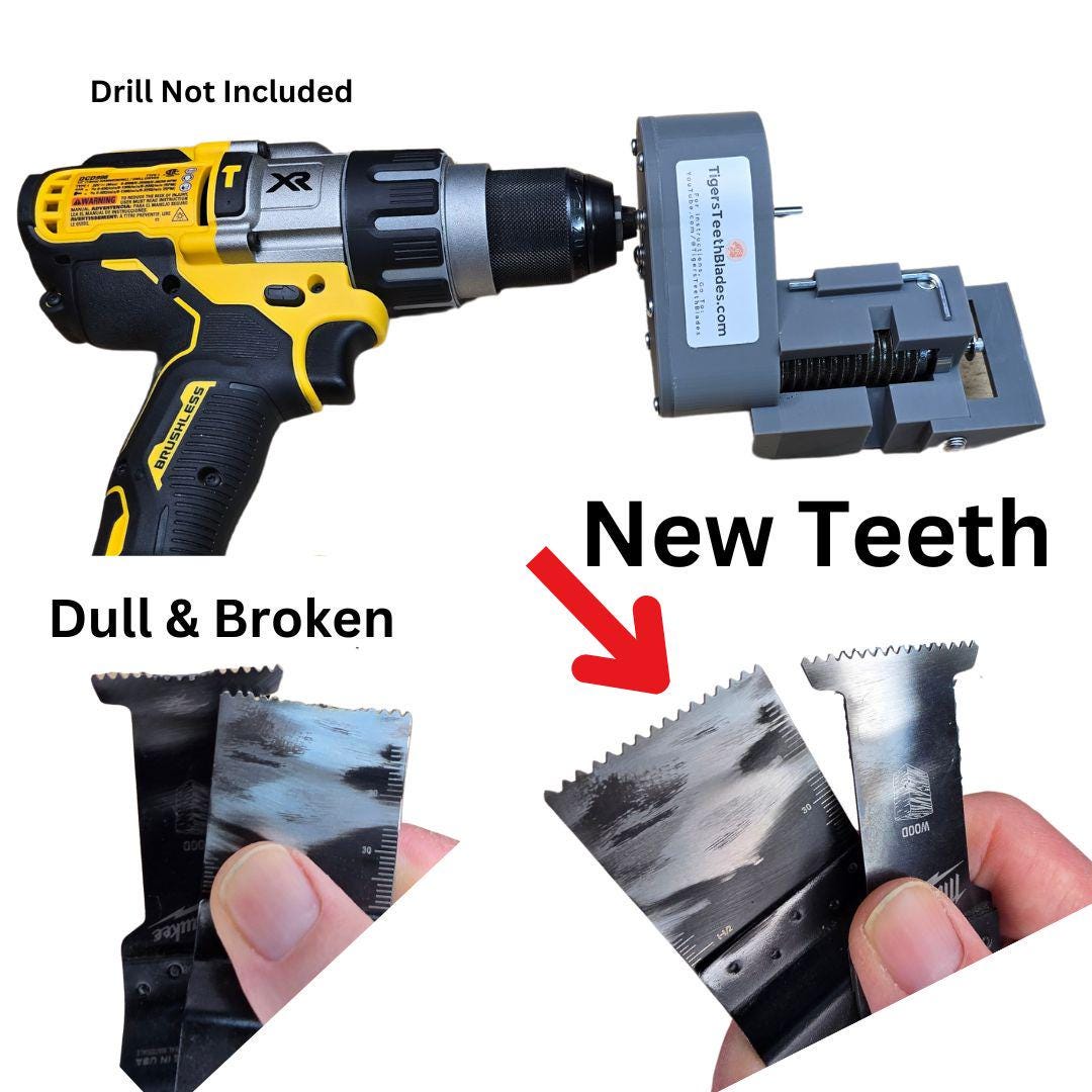 Oscillating Multi-tool & Saw Blade Sharpener Drill Version - Etsy
