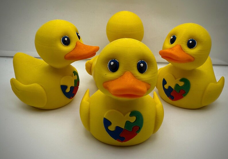Autism Awareness Jeep Duck – 3D Printed ASA Plastic - Withstands Heat ...