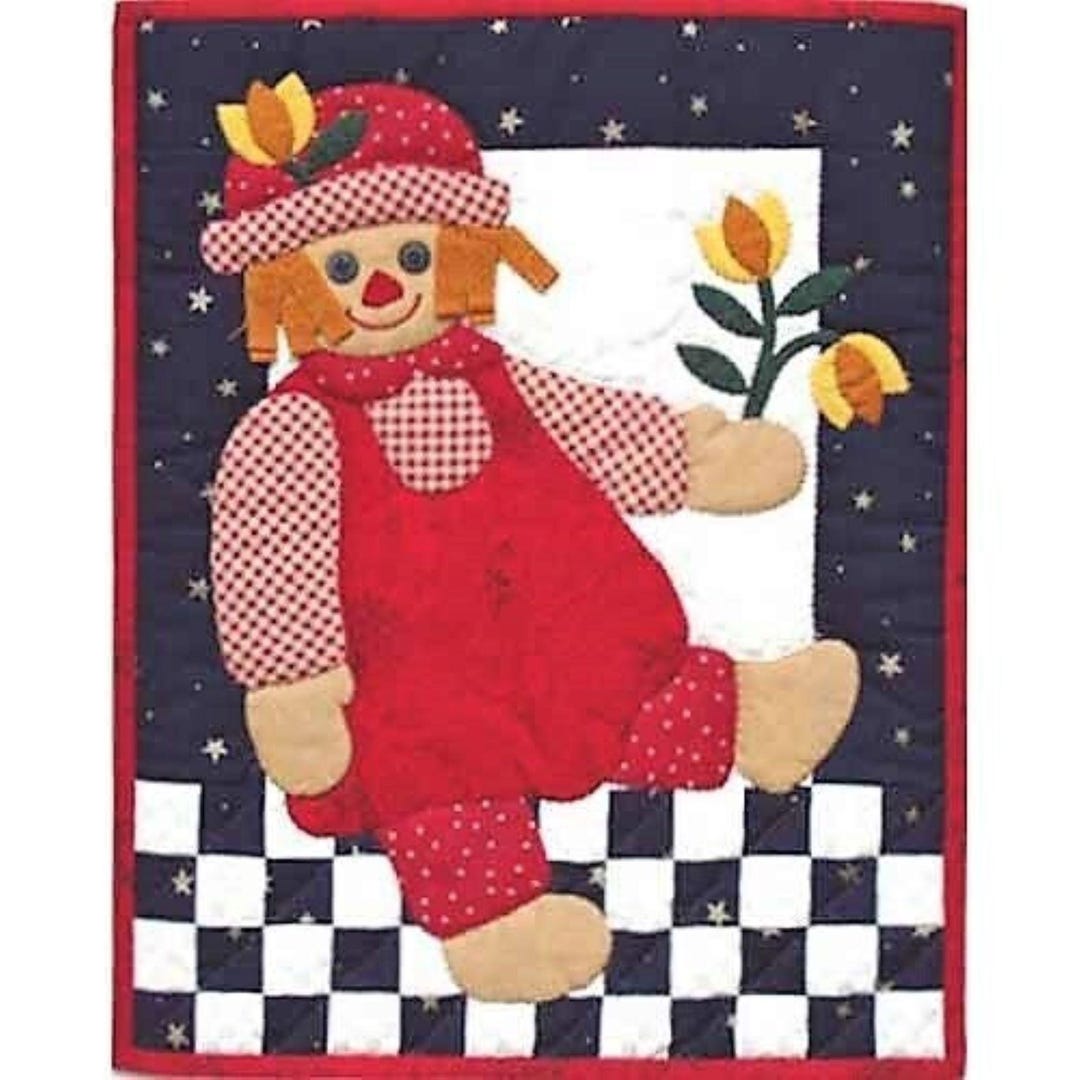 Raggedy Ann Dolly Quilted Wall Hanging (13x15) • TBQSC Handmade Baby ...