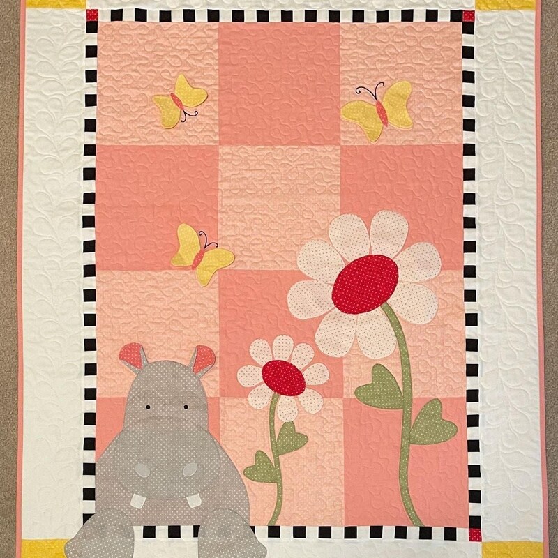 Hippo Quilt - Etsy