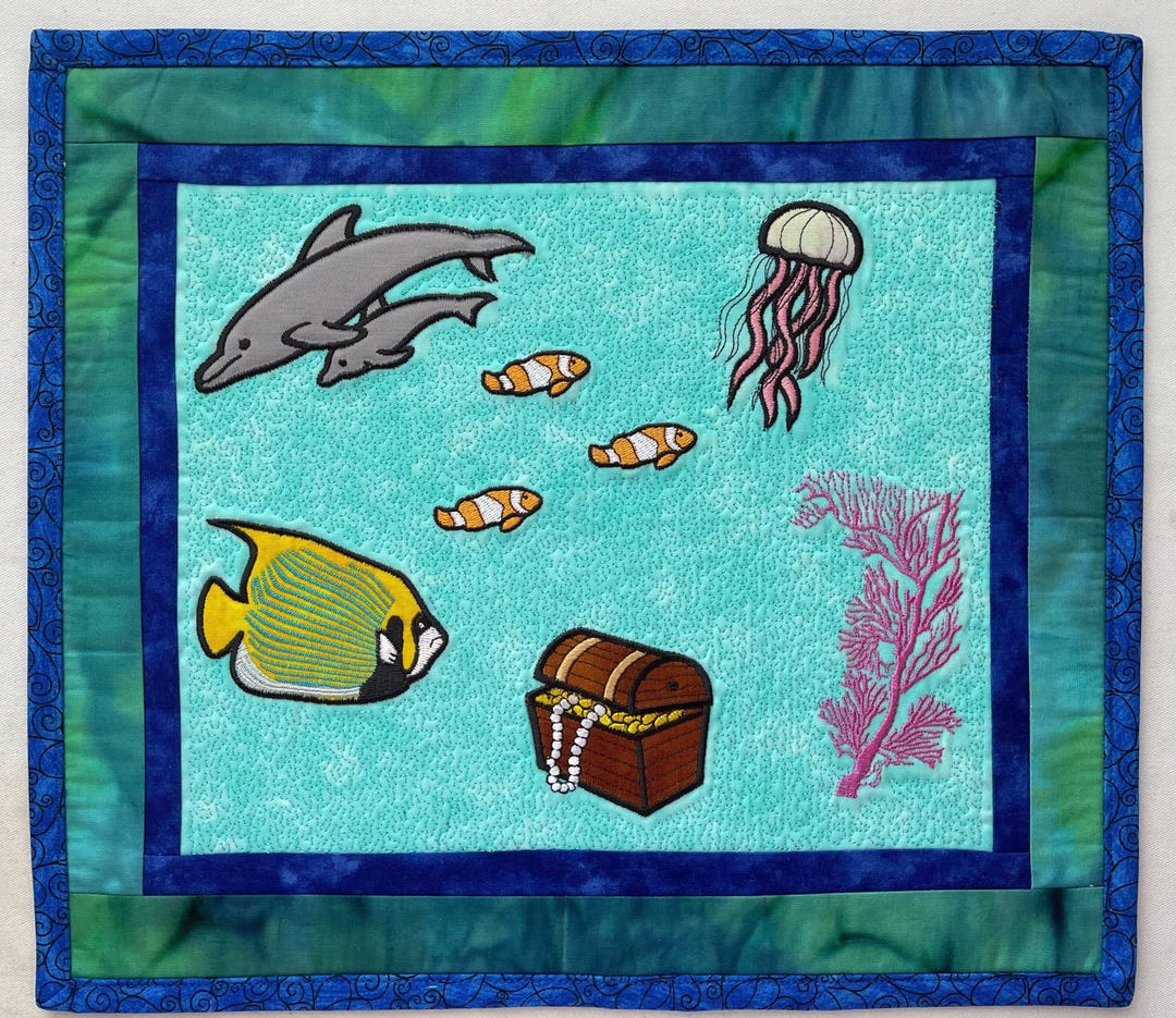 Something Fishy Baby Nursery Quilt Baby Shower Gift Shop TBQSC Handmade ...