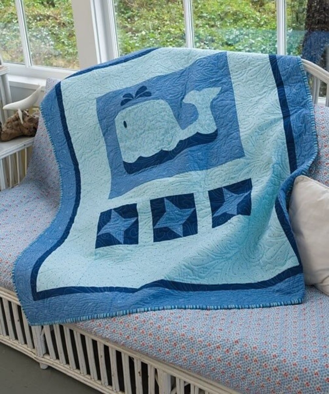 Baby Beluga Whale Quilt Kit by Connecting Threads - Etsy