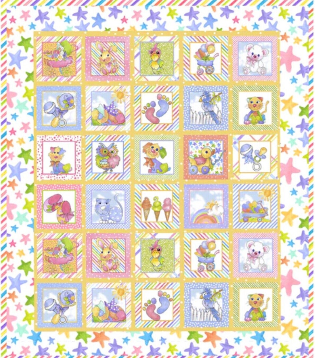 Happy Baby Quilt Kit by Loralie Designs - Etsy