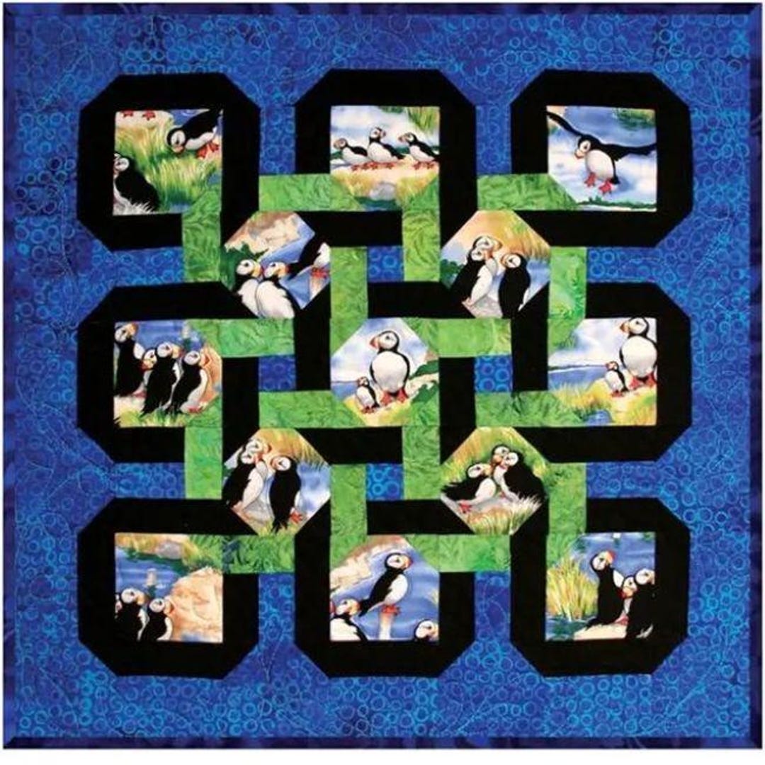 Puffin Adventures Playmat Quilt 21 X 21 Baby Nursery Wall Decor Baby ...