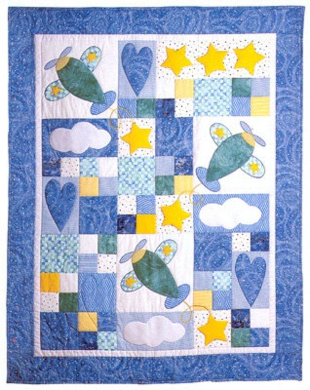 Sky Dreams Quilt for Baby Toddler Nursery 46 X 58 Baby Shower Gift ...
