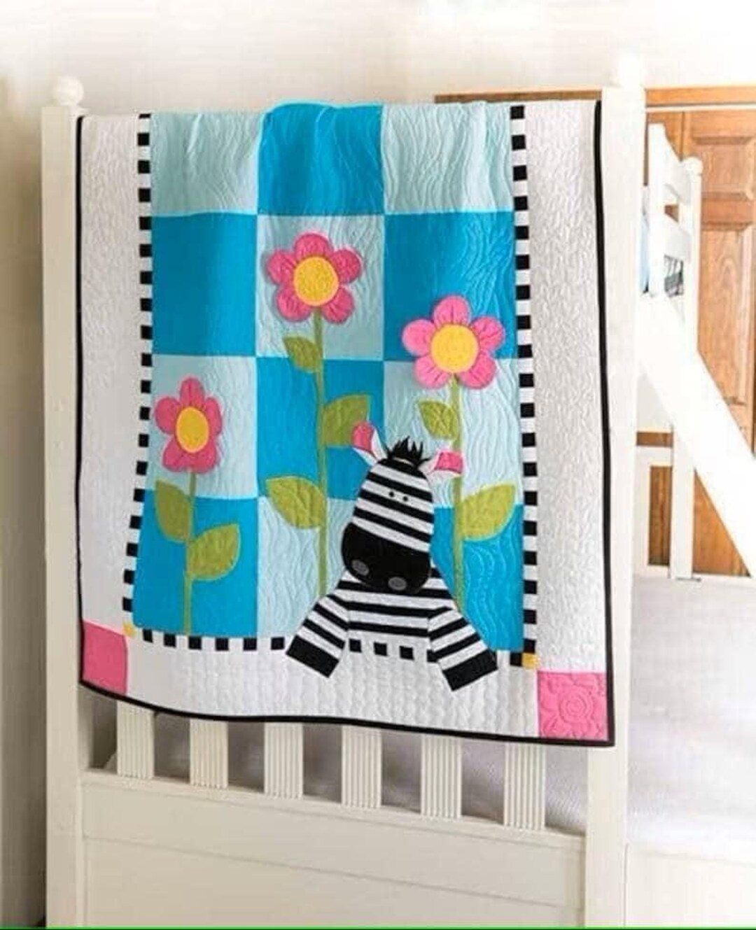 Zoe Zebra 3D Applique Baby Quilt Kit by the Quilt Factory Deb Grogan ...