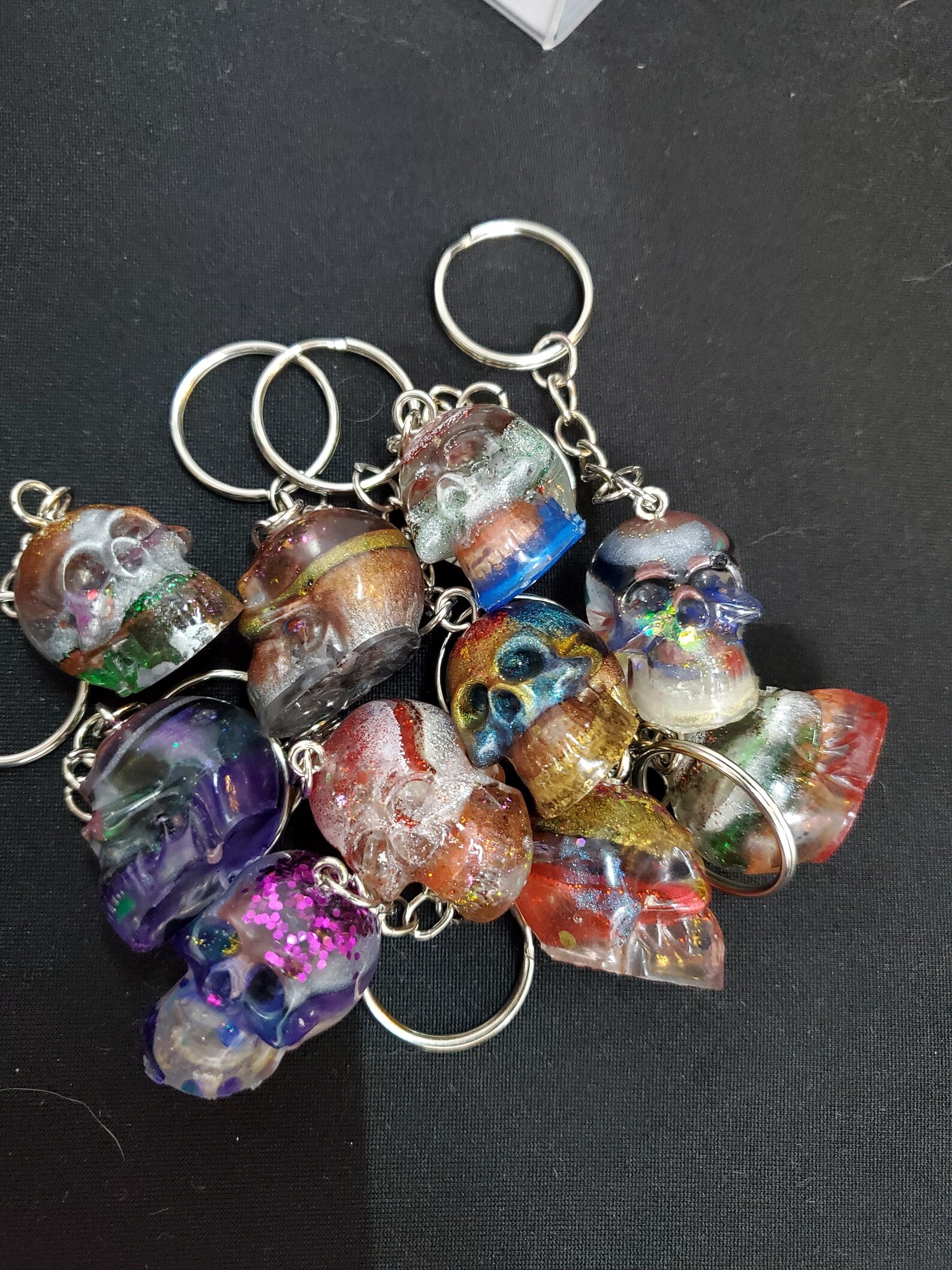 Art Skull Keychains - Etsy