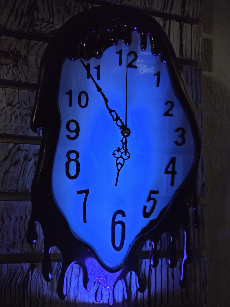 Melting Wall Clock - Etsy