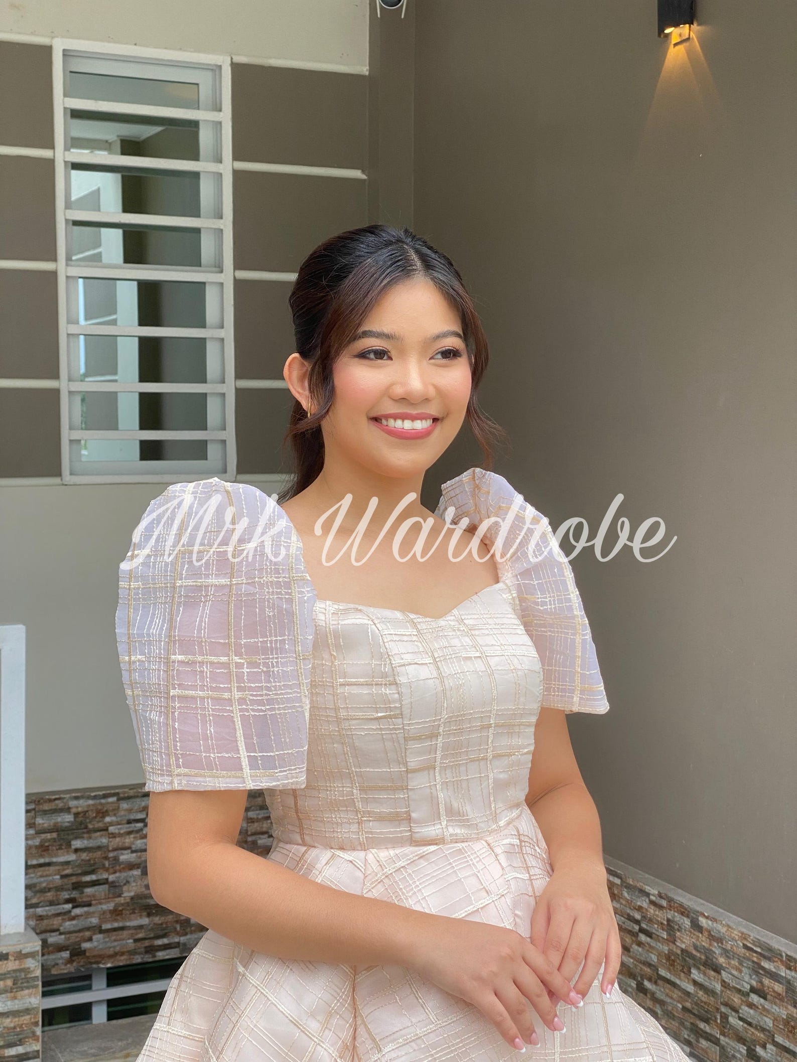 Filipiniana Lace Cocktail Dress: Modern Umbrella Cut - Etsy