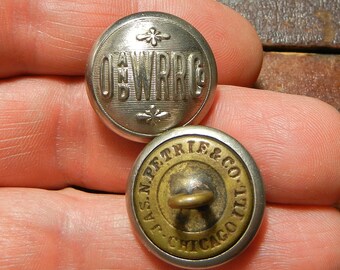 Railroad Buttons | Etsy