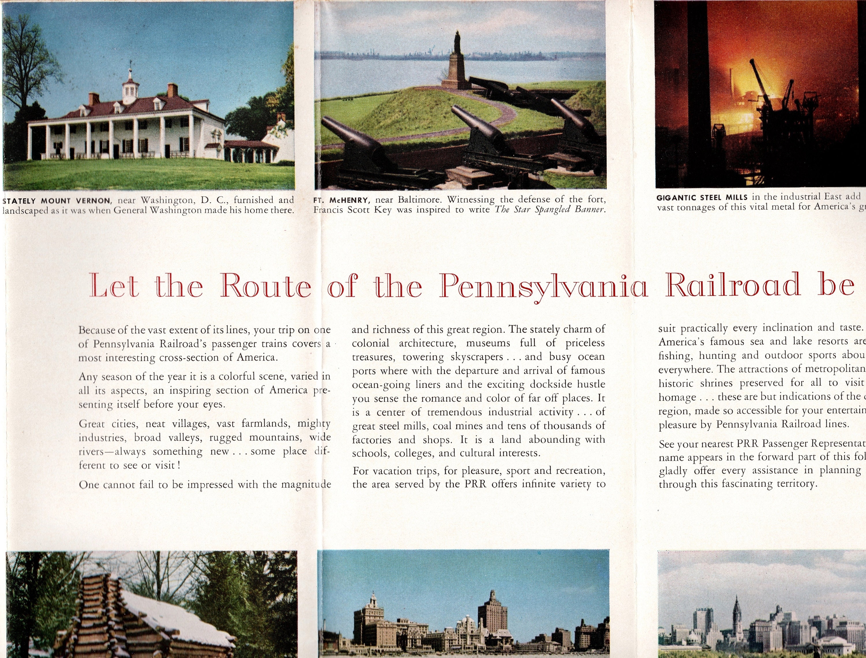 1956 PRR scenic Guide and Map Pennsylvania Railroad - Etsy