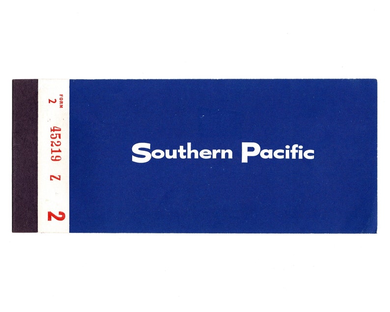 1966 Southern Pacific Passenger Ticket - Etsy