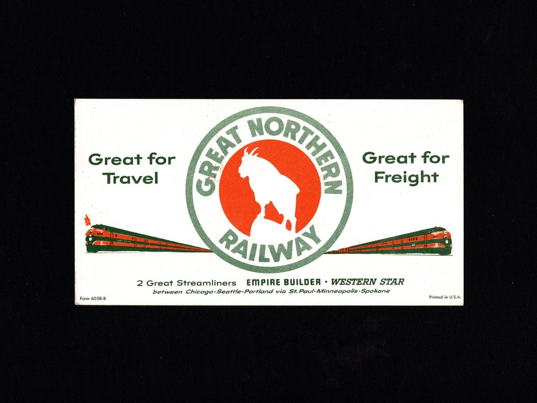 1950s Great Northern Ink Blotter - Etsy