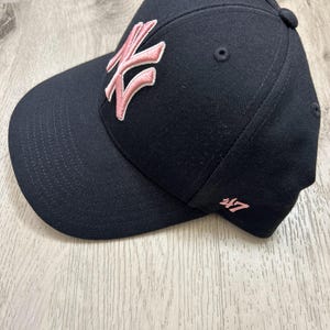 2000s Vintage New York Yankees Navy and Pink Baseball Cap - Etsy