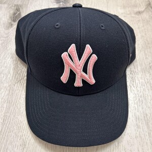 2000s Vintage New York Yankees Navy and Pink Baseball Cap - Etsy