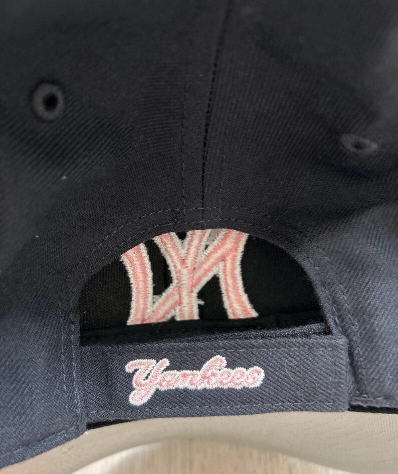 2000s Vintage New York Yankees Navy and Pink Baseball Cap - Etsy