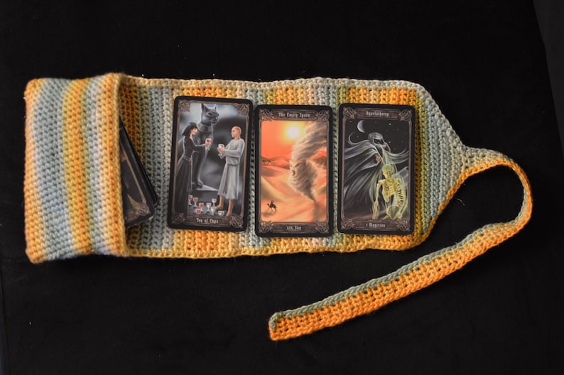 Crochet Tarot Card Bag PATTERN | Handmade Tarot Deck Protector | Easy ...