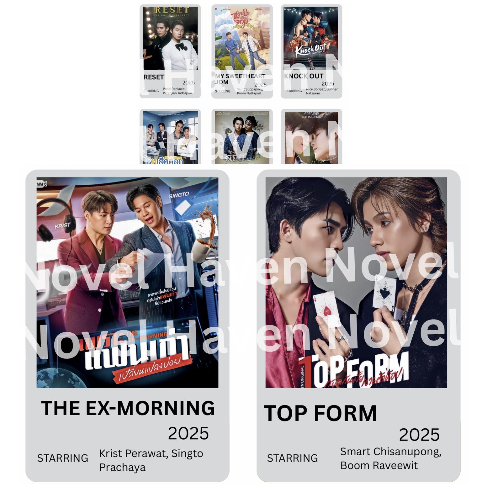 Thai BL Drama Photocards | LGBTQ+ Fan Art (digital Download) - Etsy