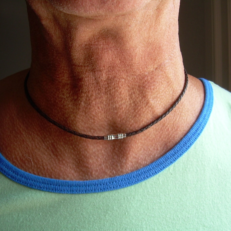 Leather Necklace - Etsy