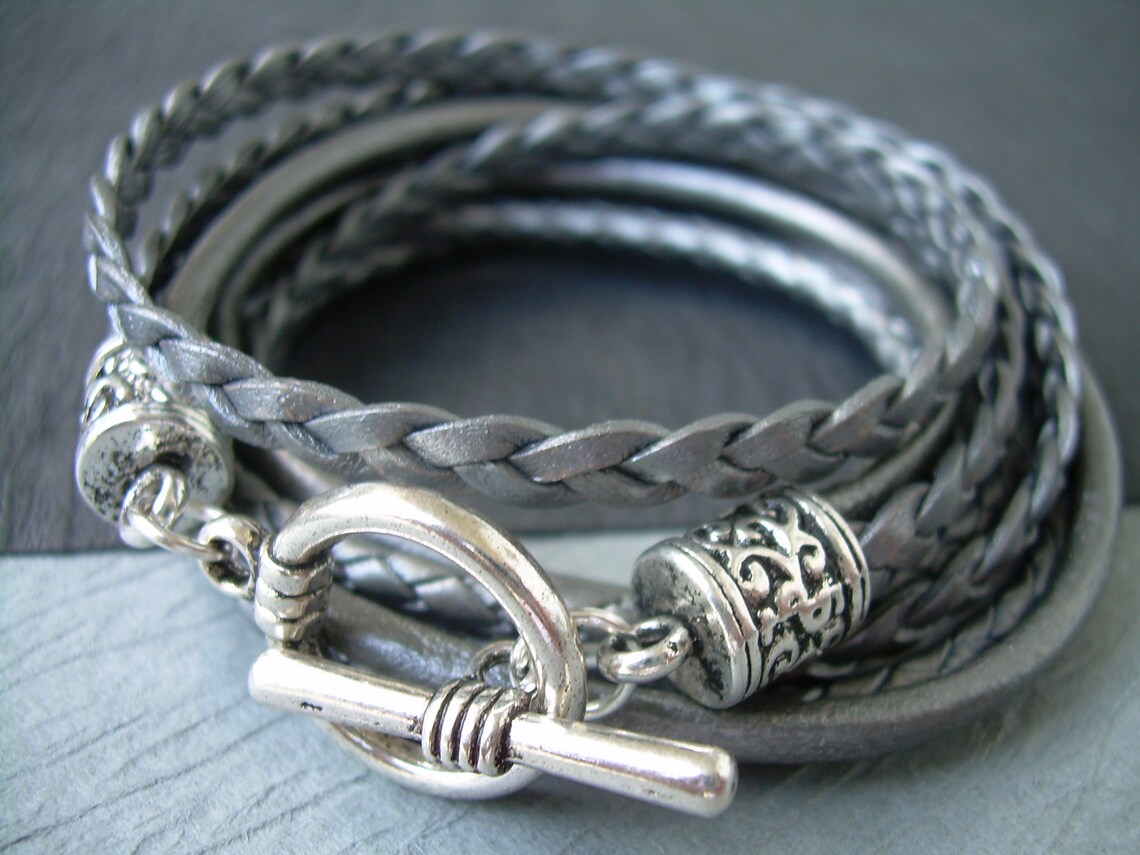 Leather Bracelets for Women Women's Leather Bracelets - Etsy
