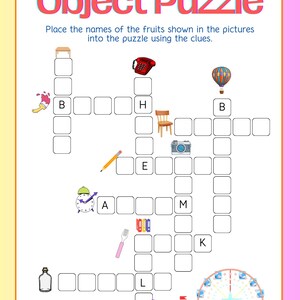 Interactive Fruit Object Puzzle – Engaging Vocabulary Building ...