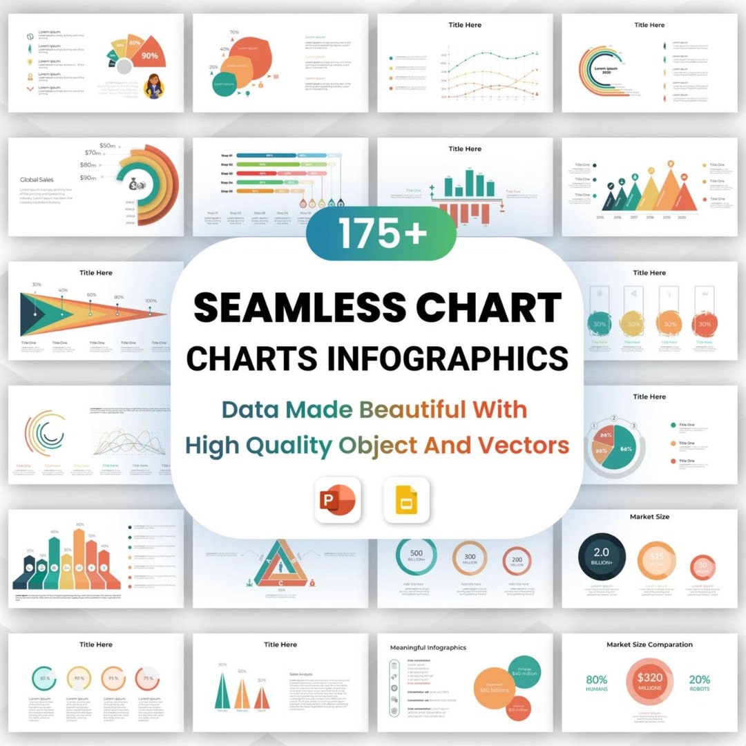 1750 Powerpoint Data Visualization Templates: Chart Design Bundle for ...