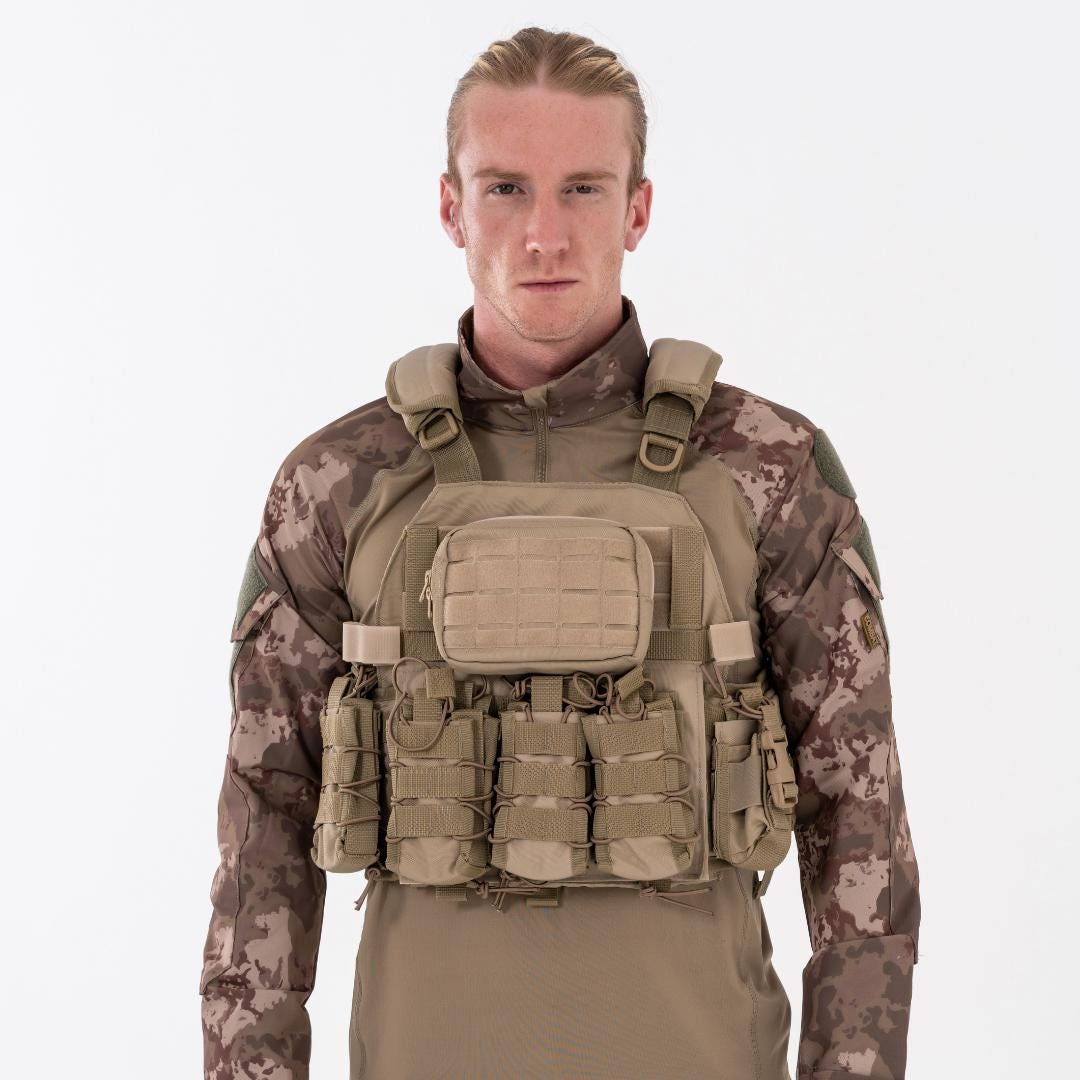 Assault Vest USA Military, Khaki Color Vest, Military Assault Vest ...