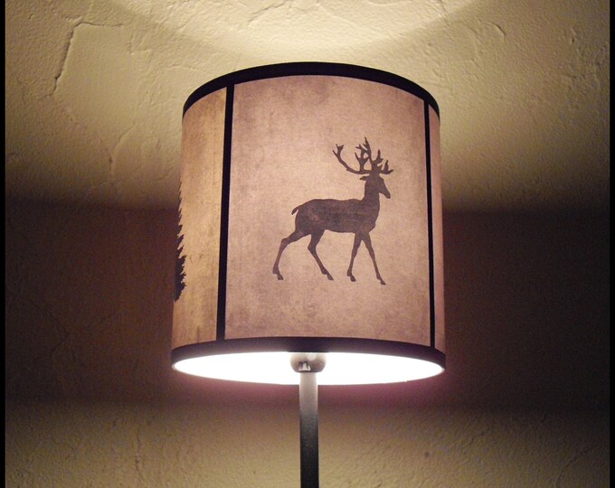 SALE Woods Shadows Lamp Shade Lampshade Woodland Decor - Etsy