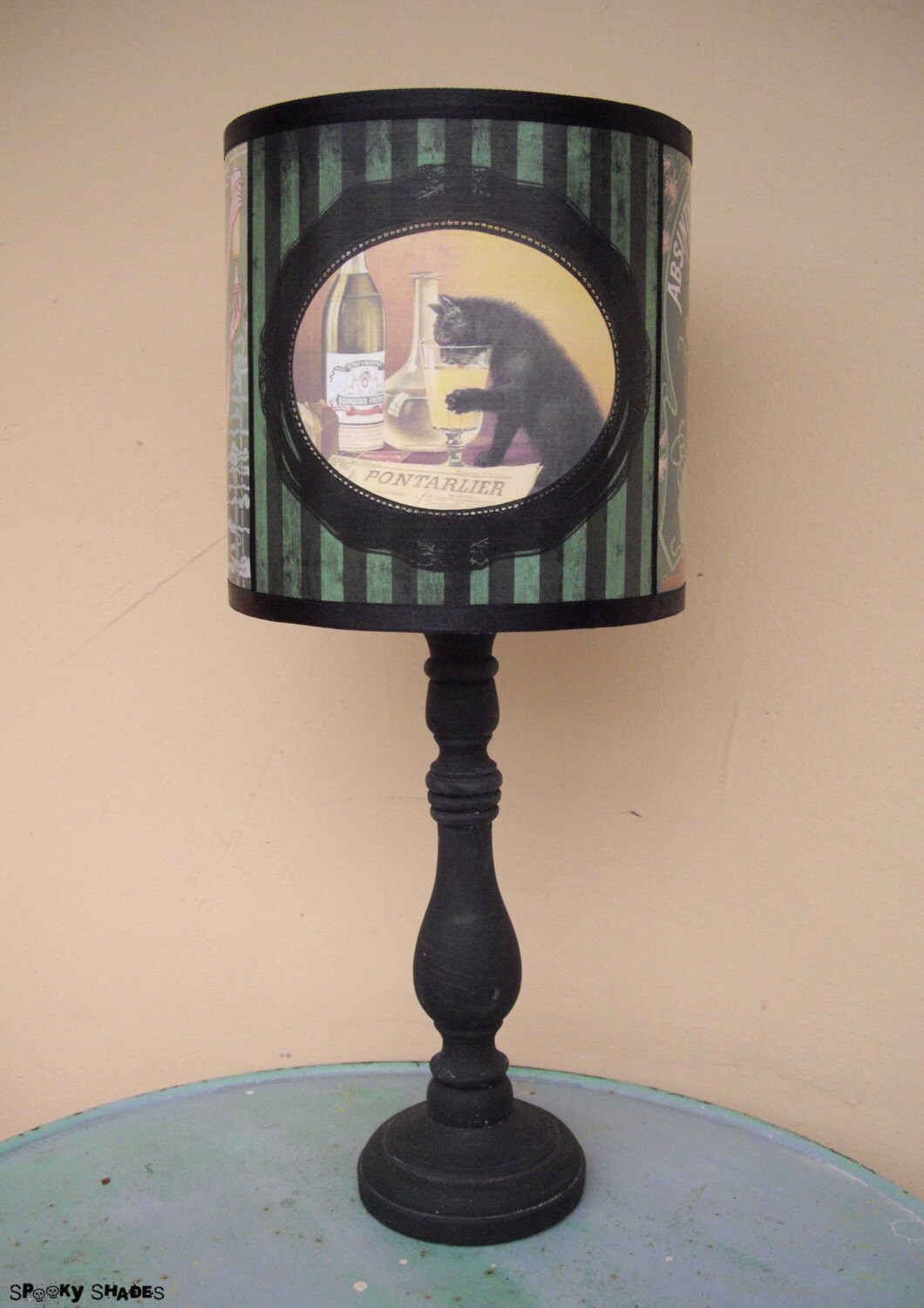 Absinthe Lamp Shade Lampshade Art Nouveau Bohemian decor | Etsy