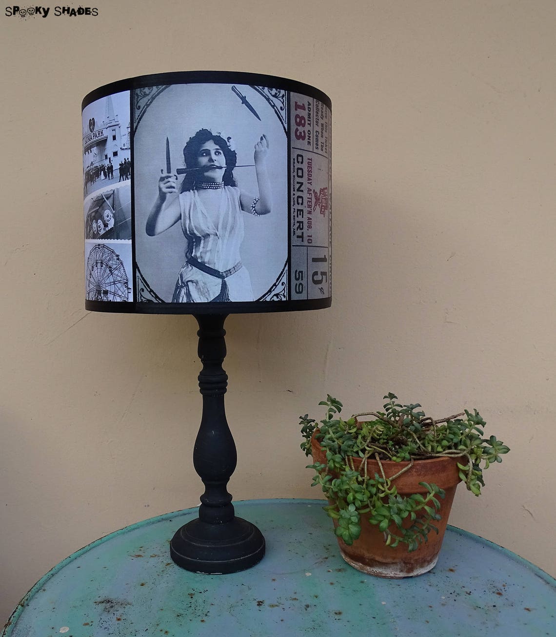 Circus Performer Black and White Lamp Shade Lampshade Unique | Etsy