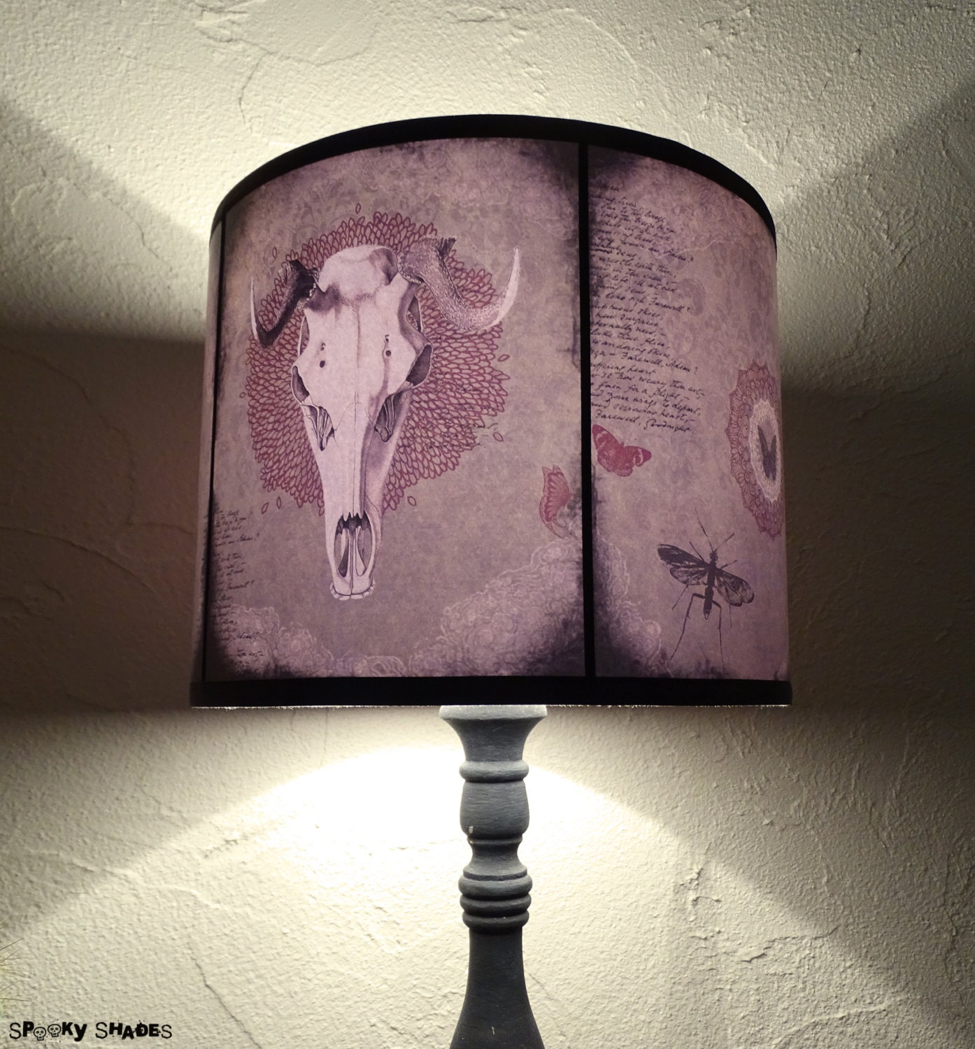 Goat Skull Lamp Shade Lampshade Pagan Decor Bohemian Rustic - Etsy