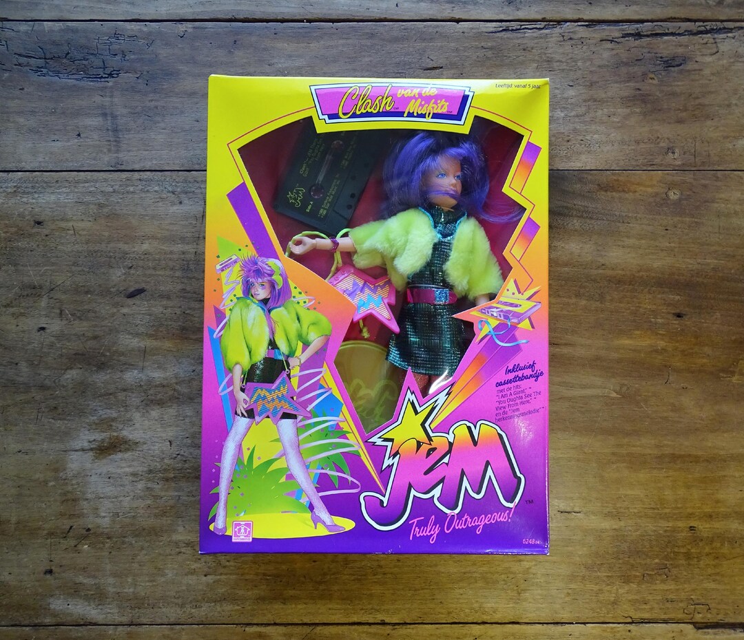 Vintage 1986 Clash Doll: Jem and the Holograms, Belgian Edition (sealed ...