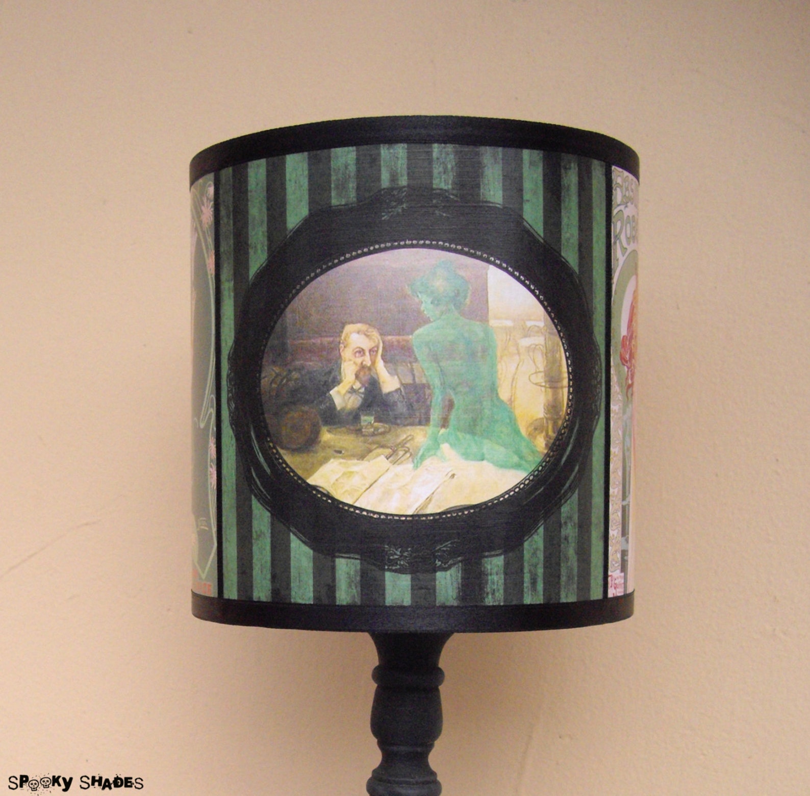 Absinthe Lamp Shade Lampshade Art Nouveau Bohemian Decor - Etsy