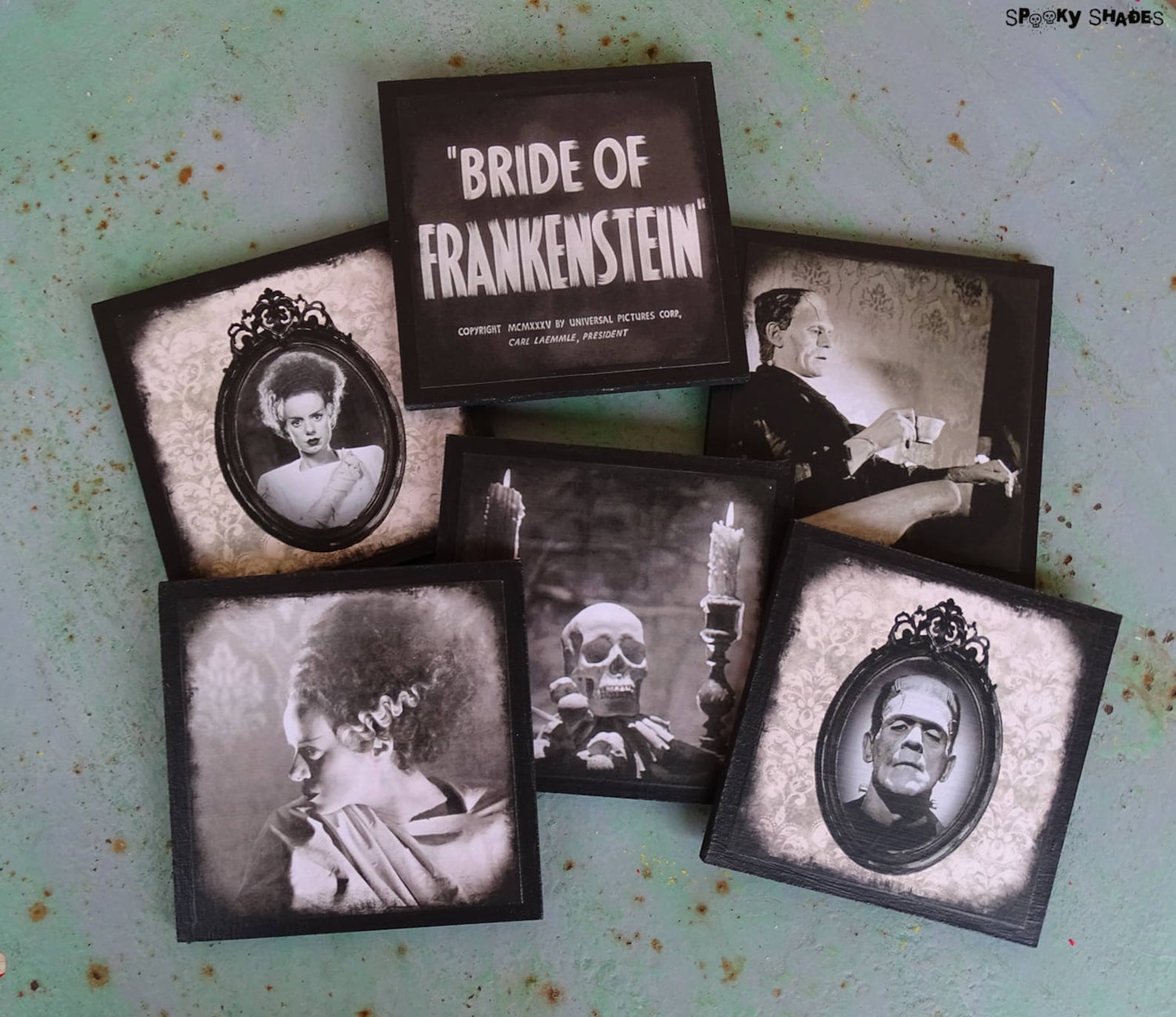 Gothic Bride of Frankenstein Lamp Shade Lampshade Gothic Decor, Classic ...