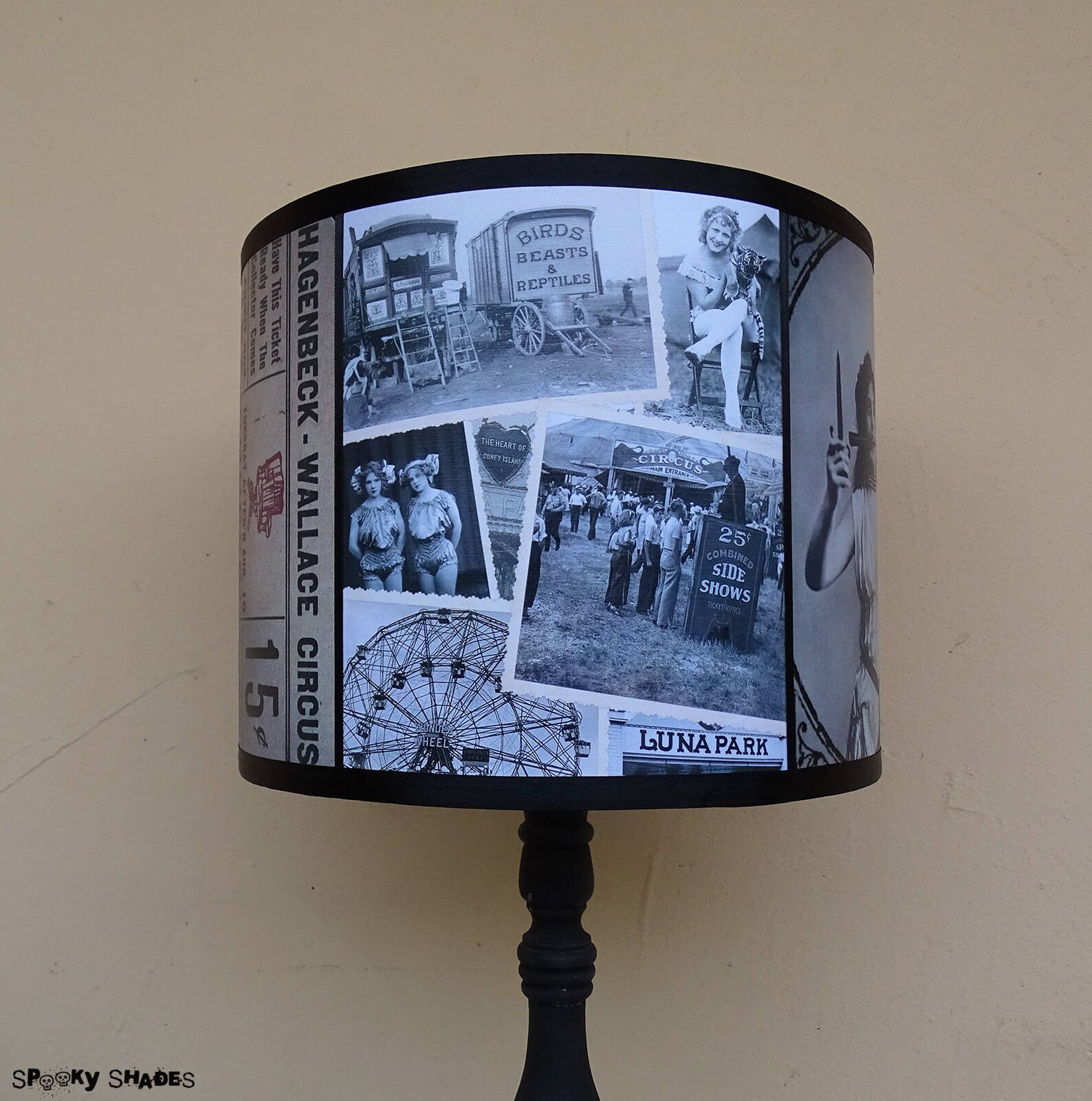 Circus Performer Black and White Lamp Shade Lampshade Unique | Etsy