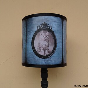 Cute Kitten Cats Lamp Shade Lampshade Blue Lampshade, Unique Lighting ...