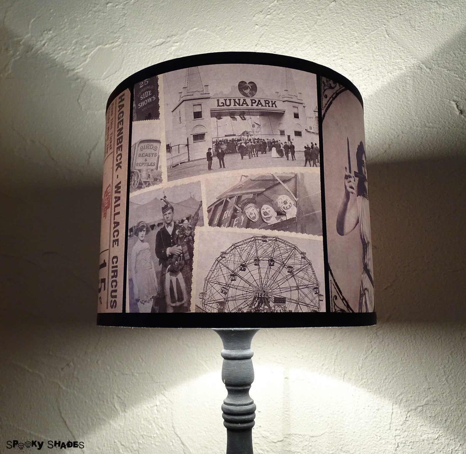 Circus Performer Black and White Lamp Shade Lampshade Unique | Etsy