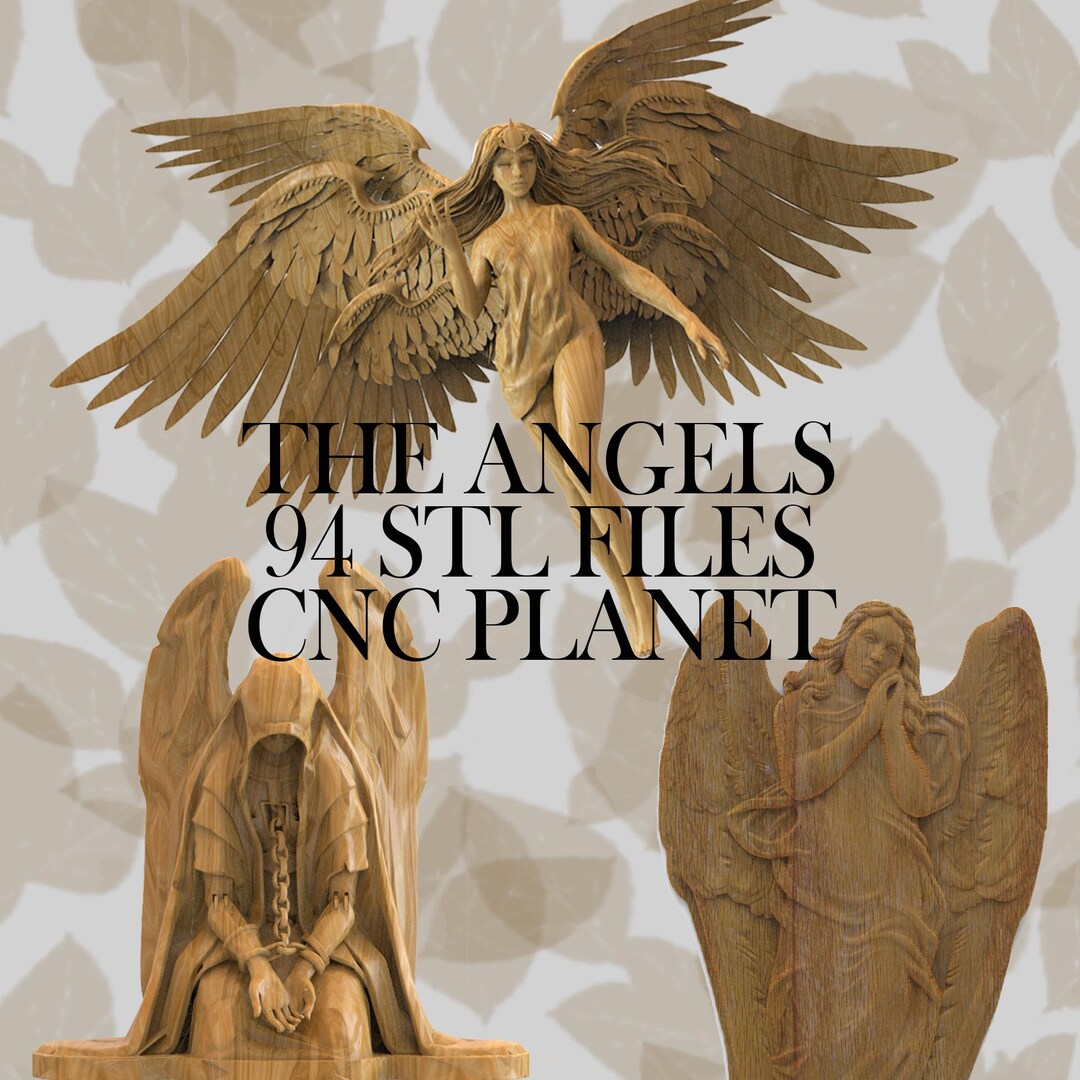 The Angel 94 Angel 3D STL Files for CNC Carving & 3D Designers - Etsy ...