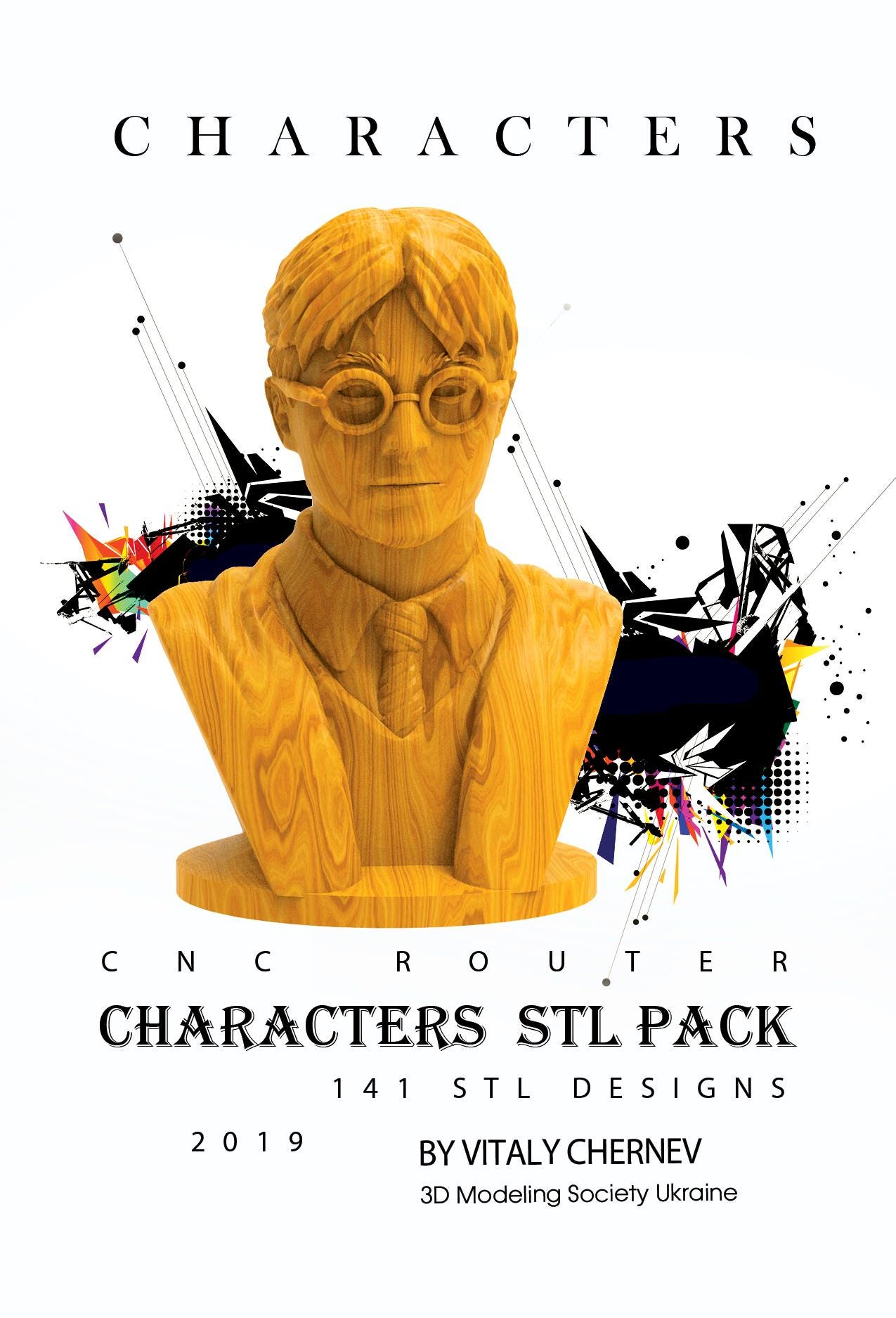 Characters 141 STL Files for CNC & 3D Projects Character-themed Designs ...