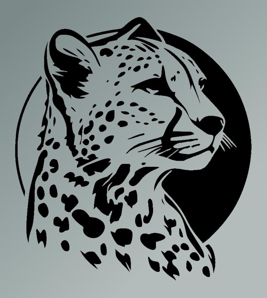 Cheetah DXF, SVG & PNG File Download - Etsy