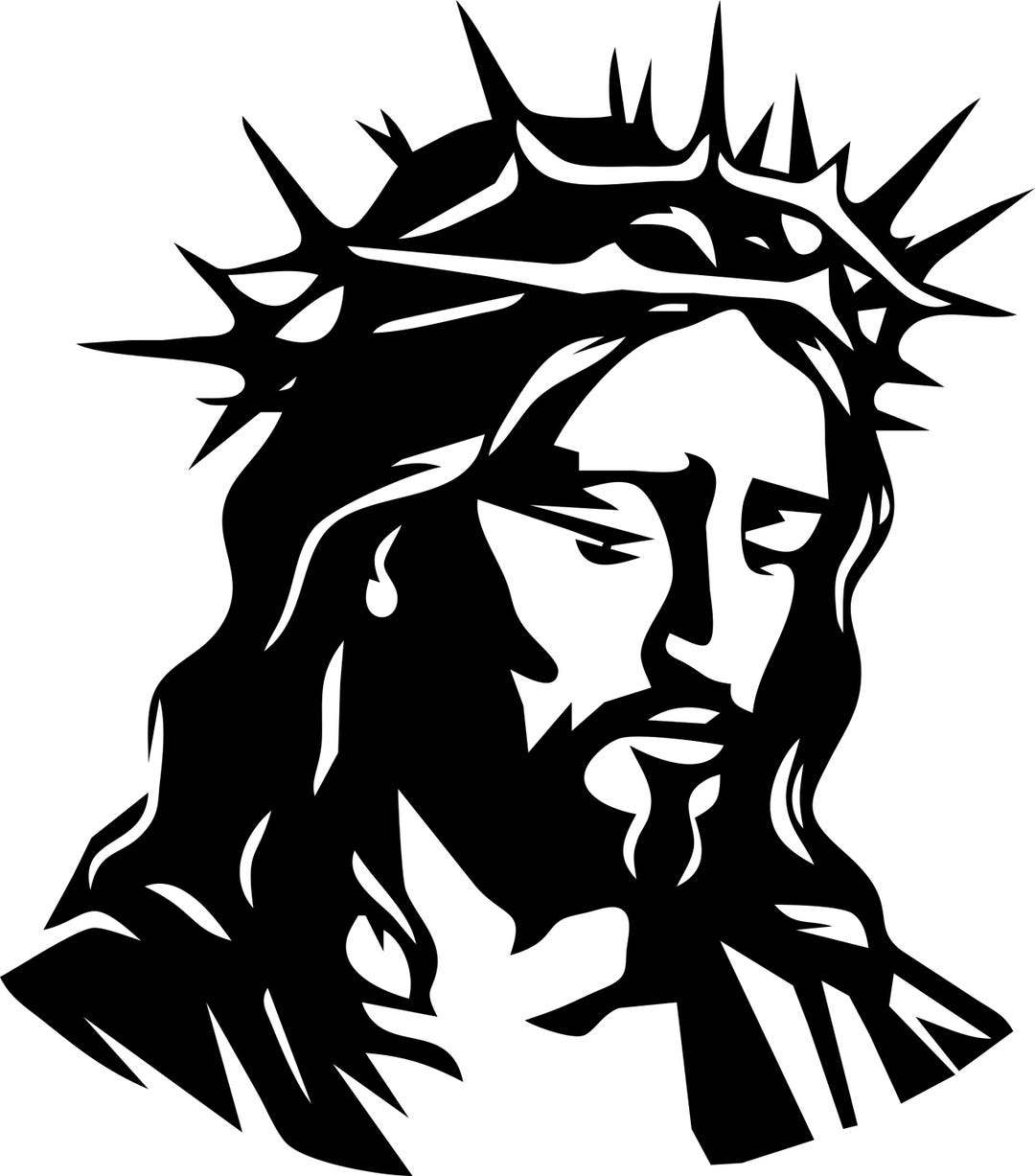 Jesus – Vektorgrafik Als DXF, SVG & PNG – Digitaler Download Für Kreative Projekte - Etsy