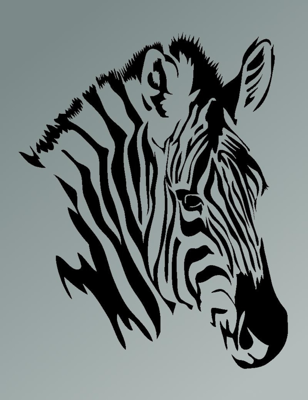 Zebra DXF, SVG & PNG File Download - Etsy